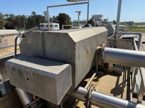 Screen Dewatering 2m long x 600mm Dia 2mm gap Stainless Steel ...