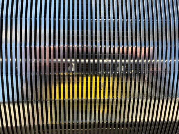 Screen Dewatering 2m long x 600mm Dia 2mm gap Stainless Steel ...