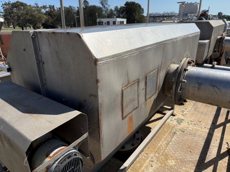 Screen Dewatering 2m long x 600mm Dia 2mm gap Stainless Steel ...